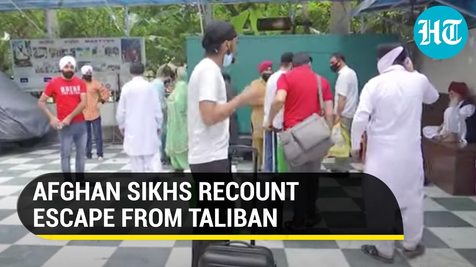 Watch: Afghan Sikhs flee from Taliban, take refuge at Delhi gurudwara ...