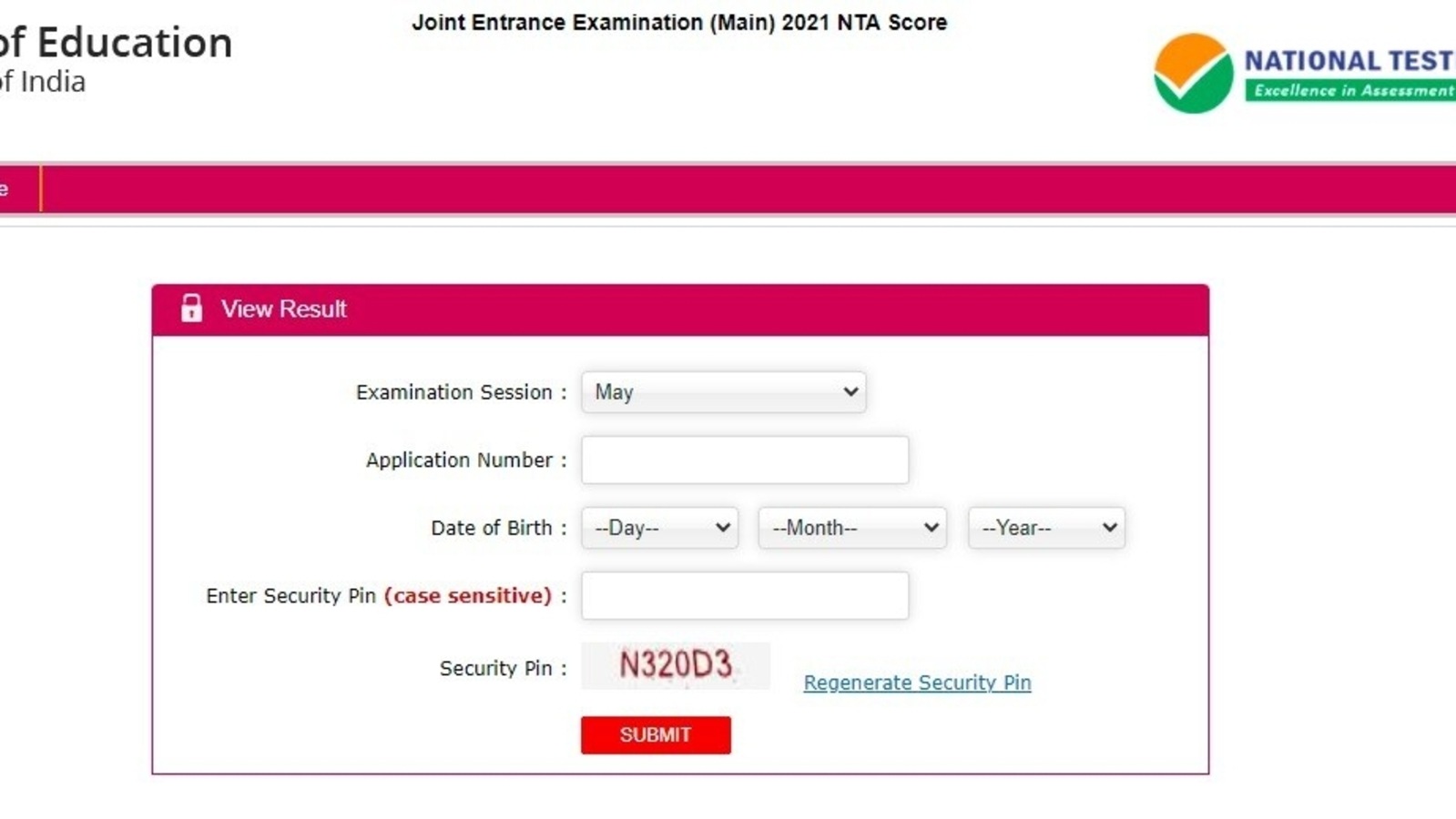 JEE Main Result 2021 Live Updates NTA Score Cards Final Answer Key