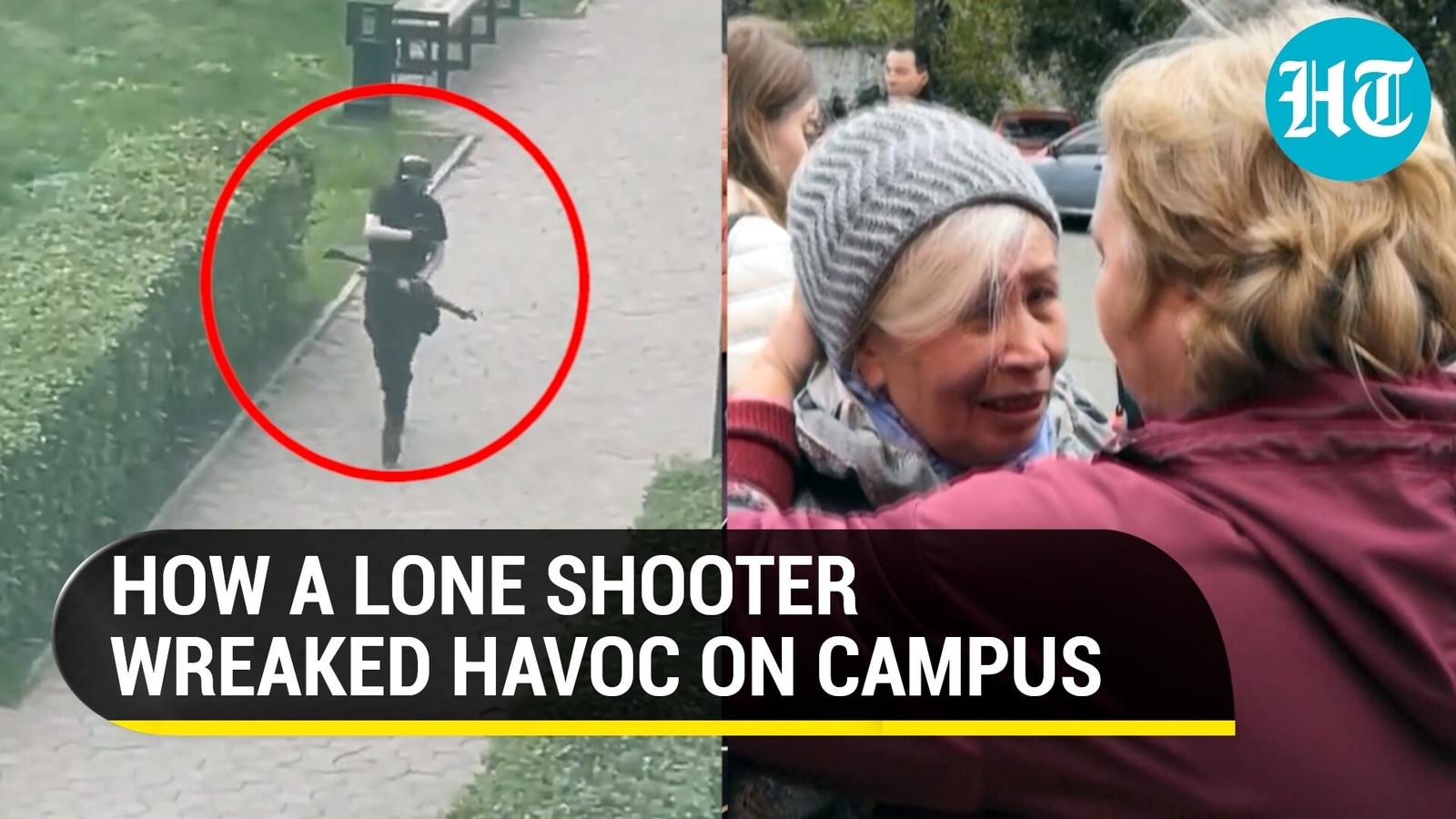 Gunman in black & panic on campus. Several killed in Russia university ...