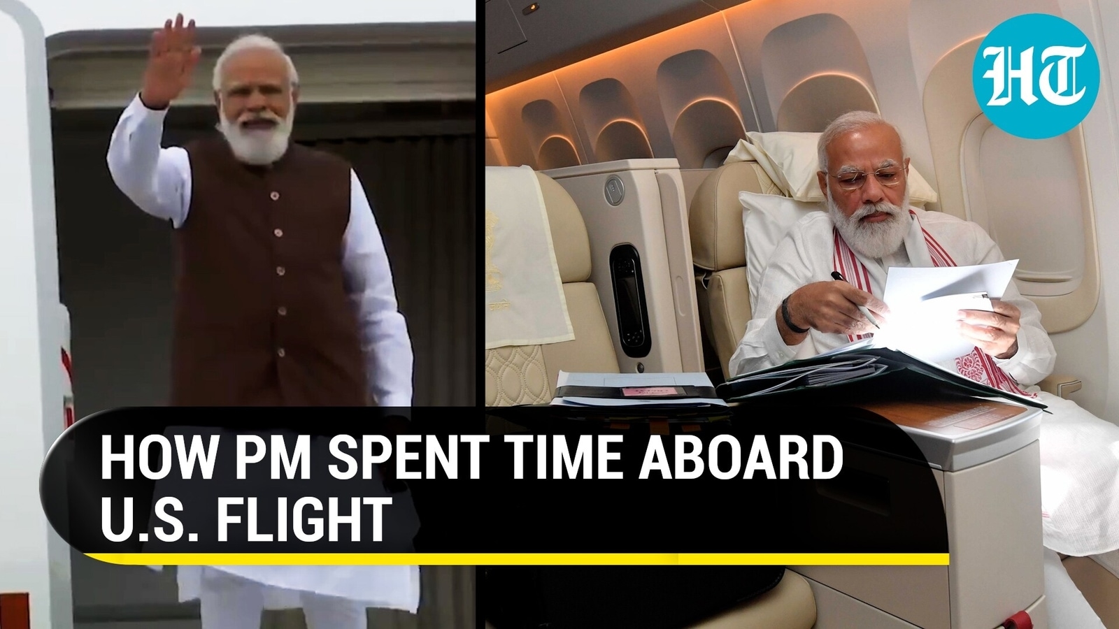 PM Modi's picture aboard flight to the US shows why he's called a ...