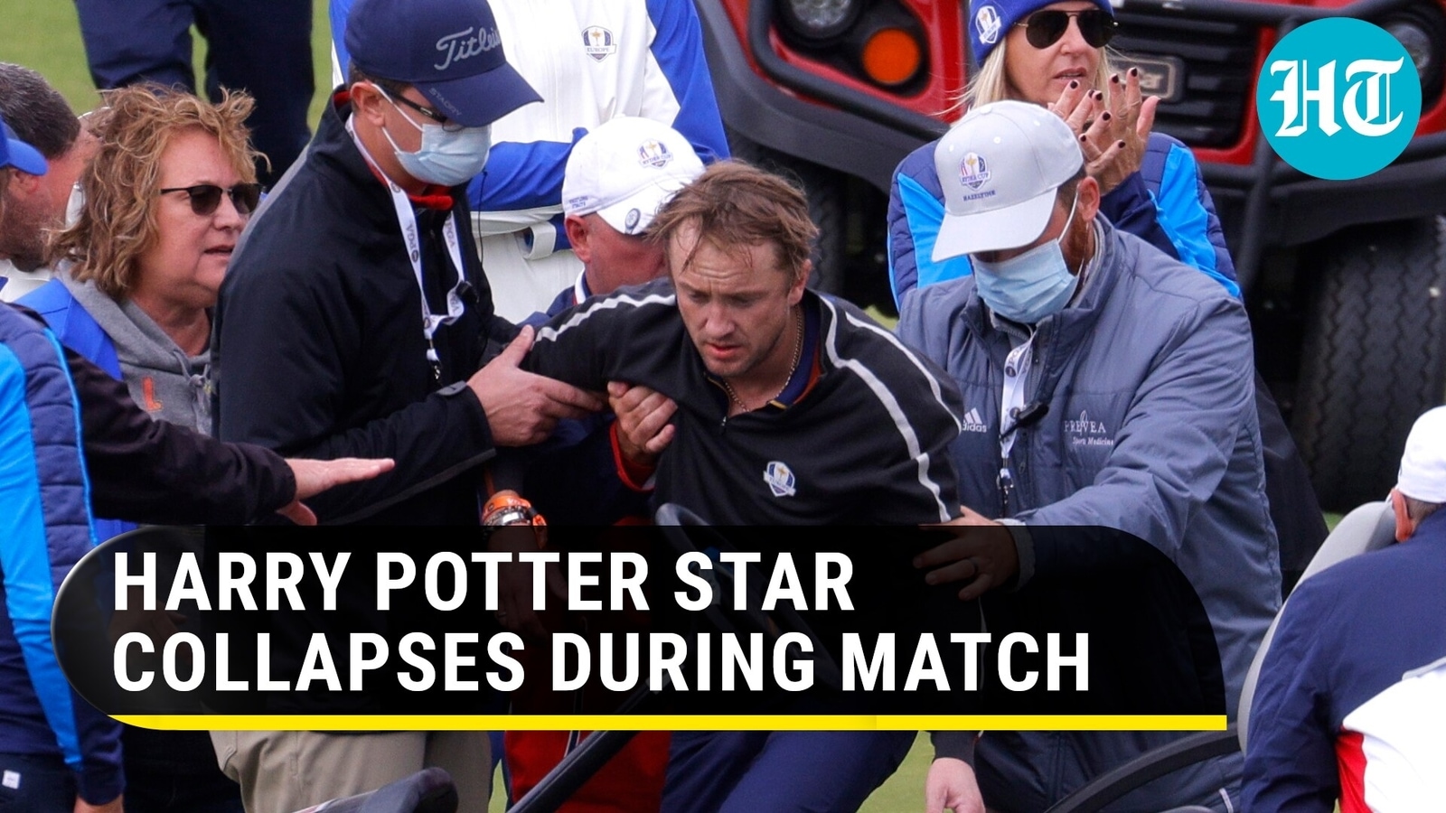 Harry Potter's 'Malfoy' Tom Felton collapses during celebrity golf ...