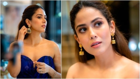 Photos: Mira Rajput stuns in thigh-high slit royal blue maxi dress ...