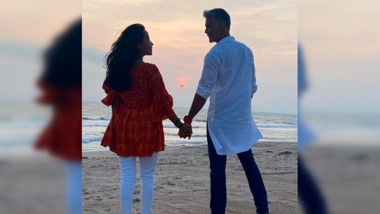 Photos: Milind Soman, Ankita Konwar explore Gujarat in ‘chhakda ...