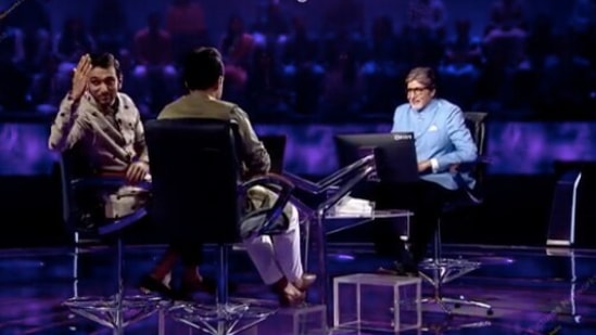 Kaun Banega Crorepati 13: Pratik Gandhi blows a kiss of gratitude to wife, Amitabh Bachchan is ...