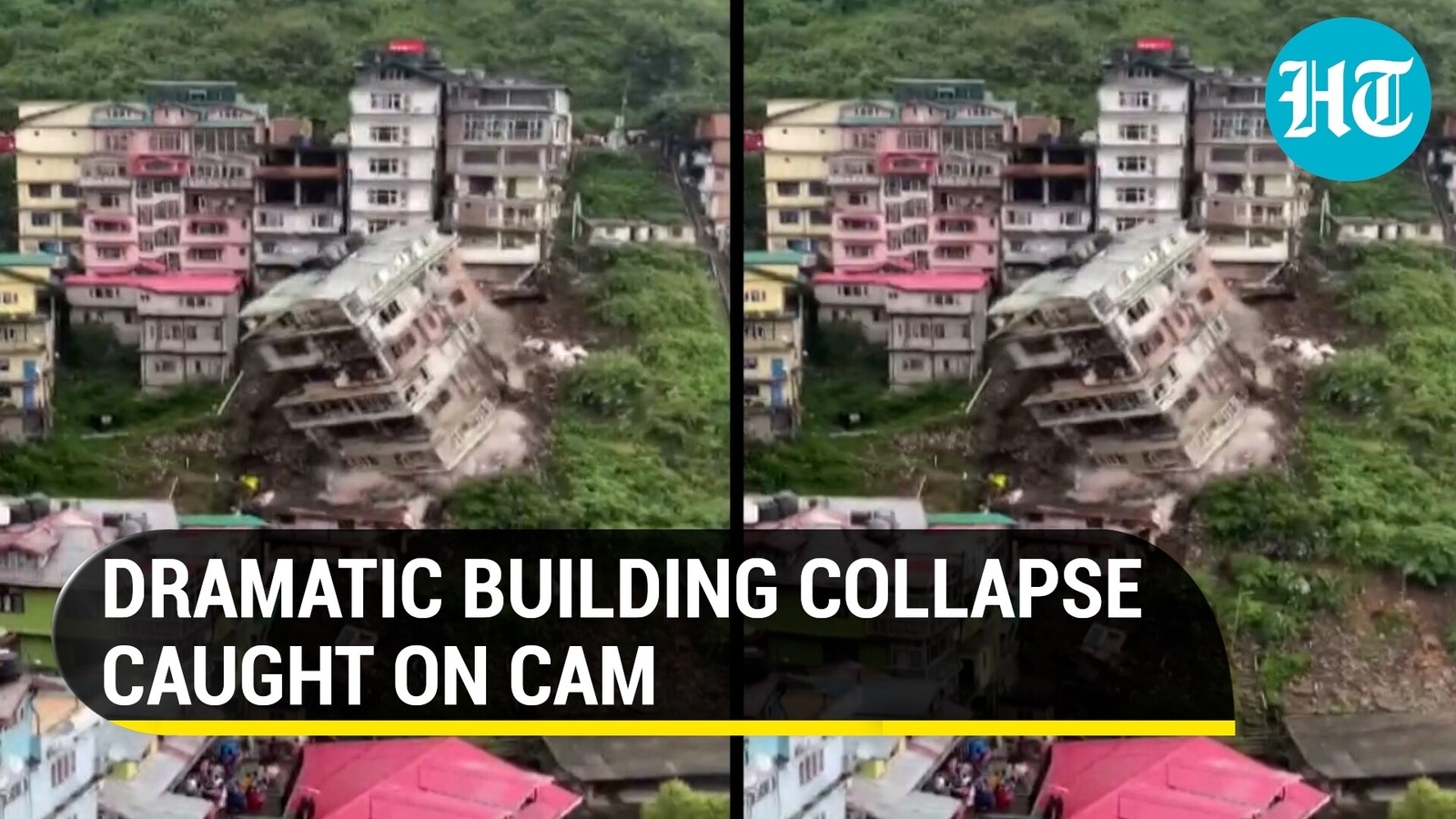 Watch: 8-storey building collapses in Shimla due to landslide; video ...