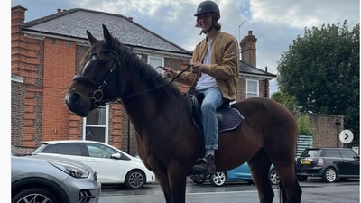 ‘He runs on carrots’: Man on horseback has a funny take on UK’s fuel ...
