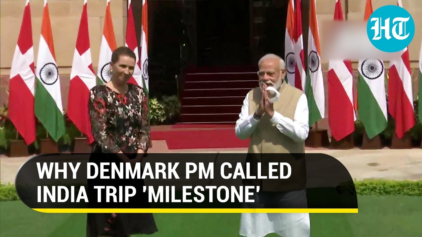 PM Modi welcomes Denmark PM with grand ceremony; Frederiksen visits ...