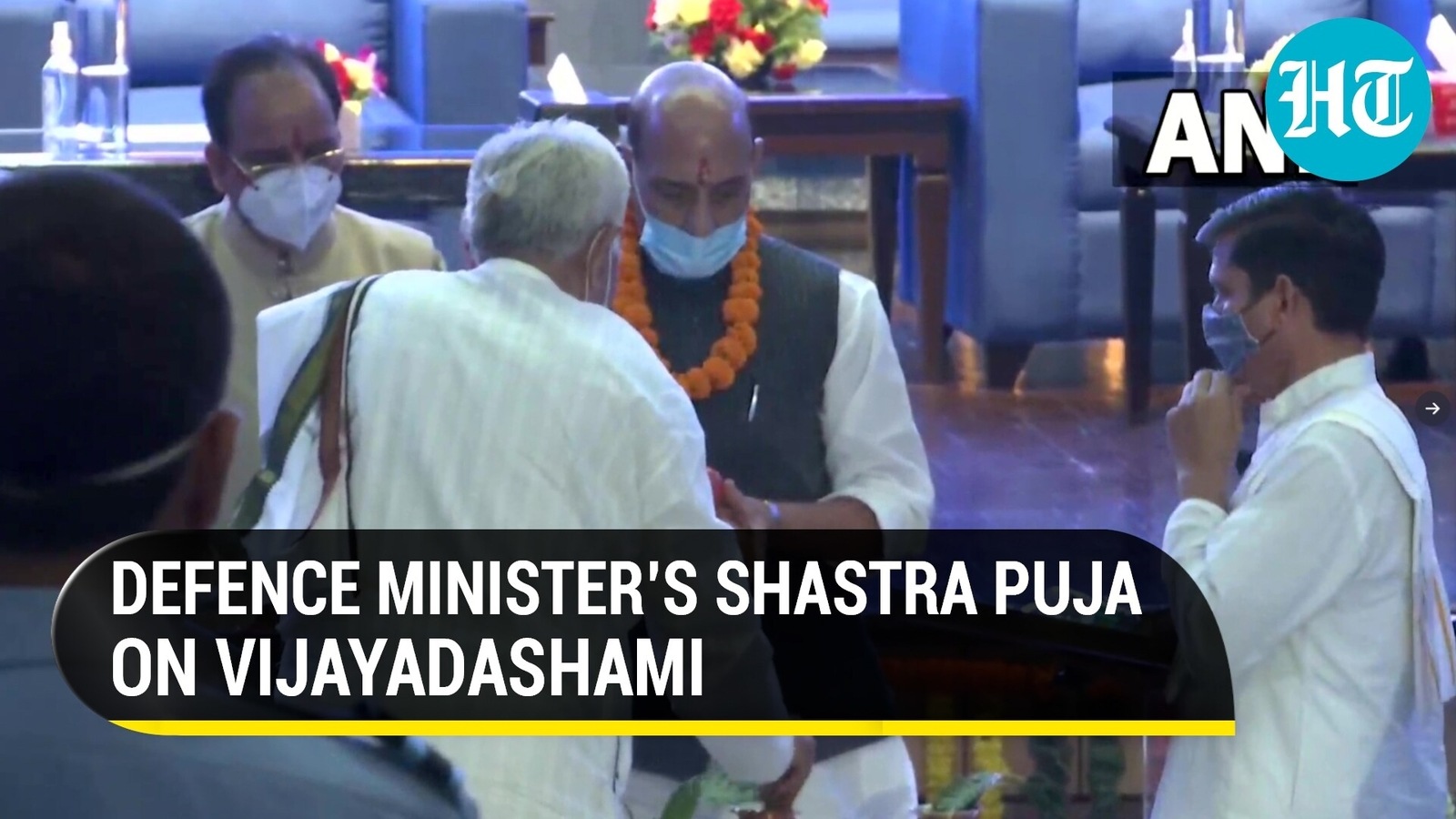Watch: Rajnath Singh performs Shastra Puja at DRDO campus; Ajit Doval ...