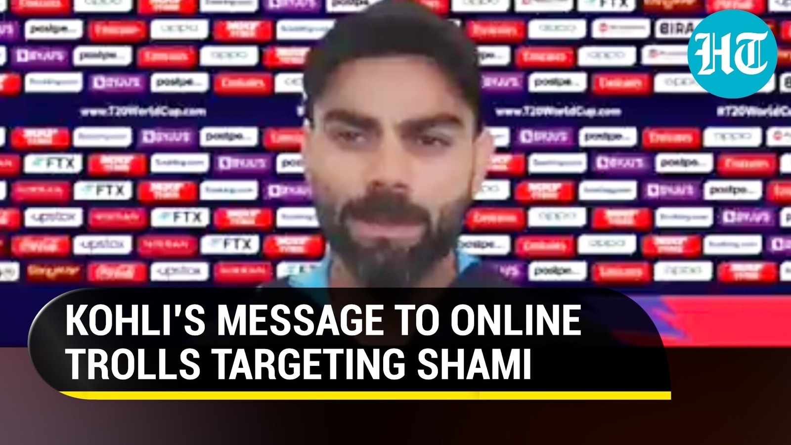 Watch: Kohli reacts to trolling of Shami after India's loss to Pak in ...