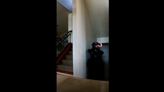 Dad dresses up as Venom to scare son. Watch video to know if he ...