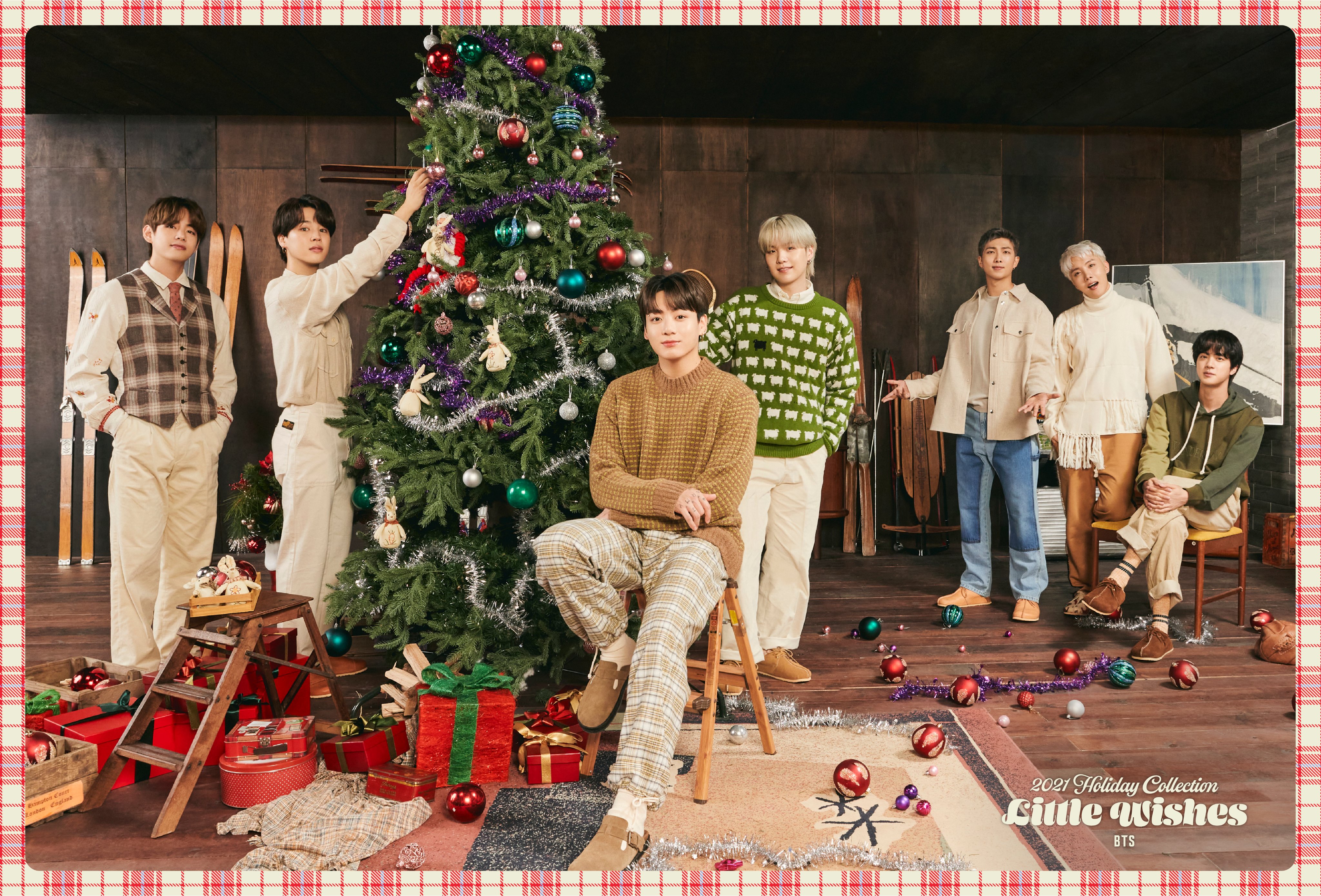 BTS: Jimin decorates Christmas tree, V and Jungkook pose by gifts in ...