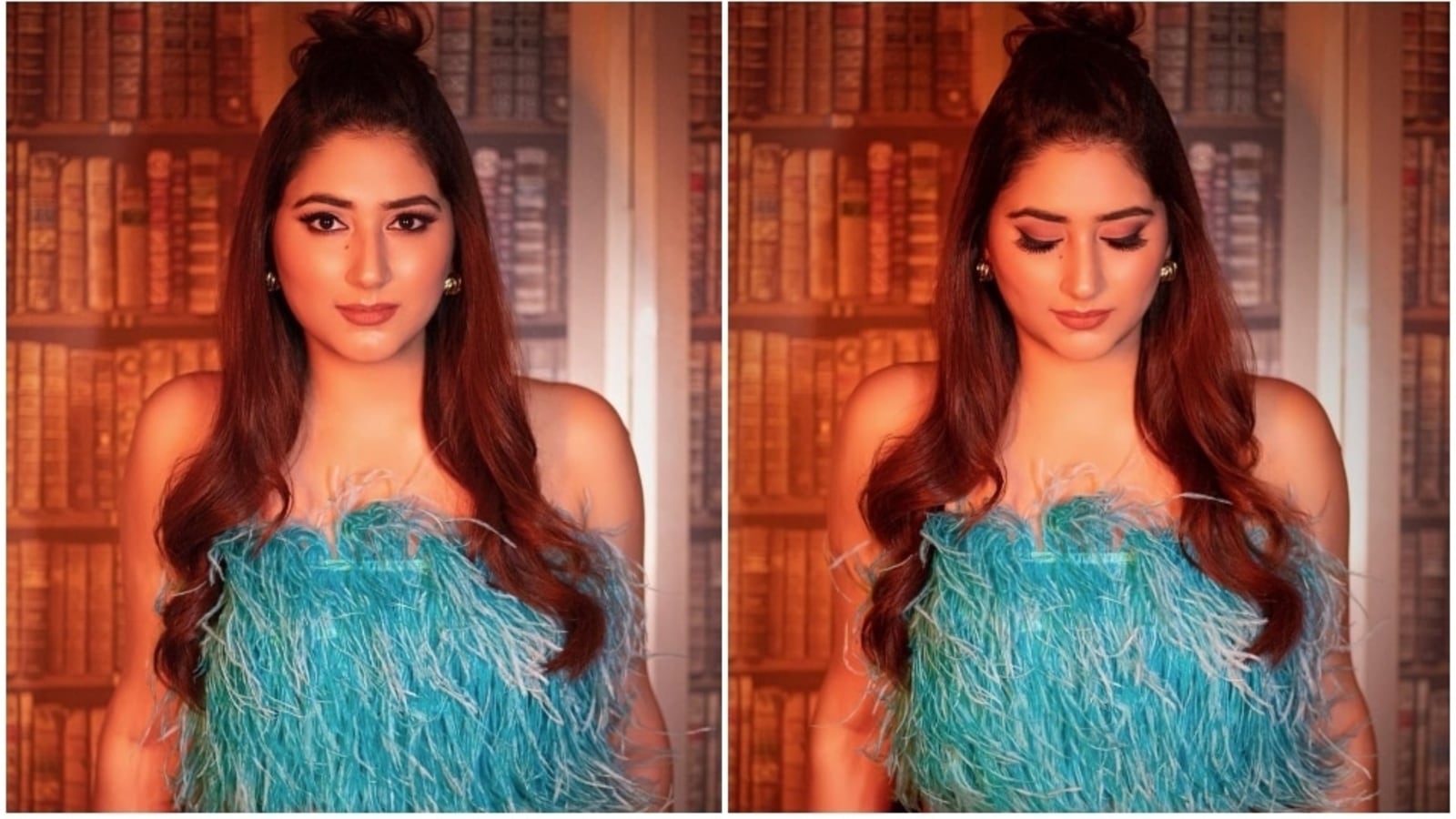 Disha Parmar in strapless fur top and pants will inspire your Christmas ...