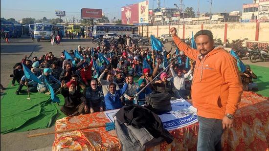 Contractual transport employees in Punjab start indefinite strike ...