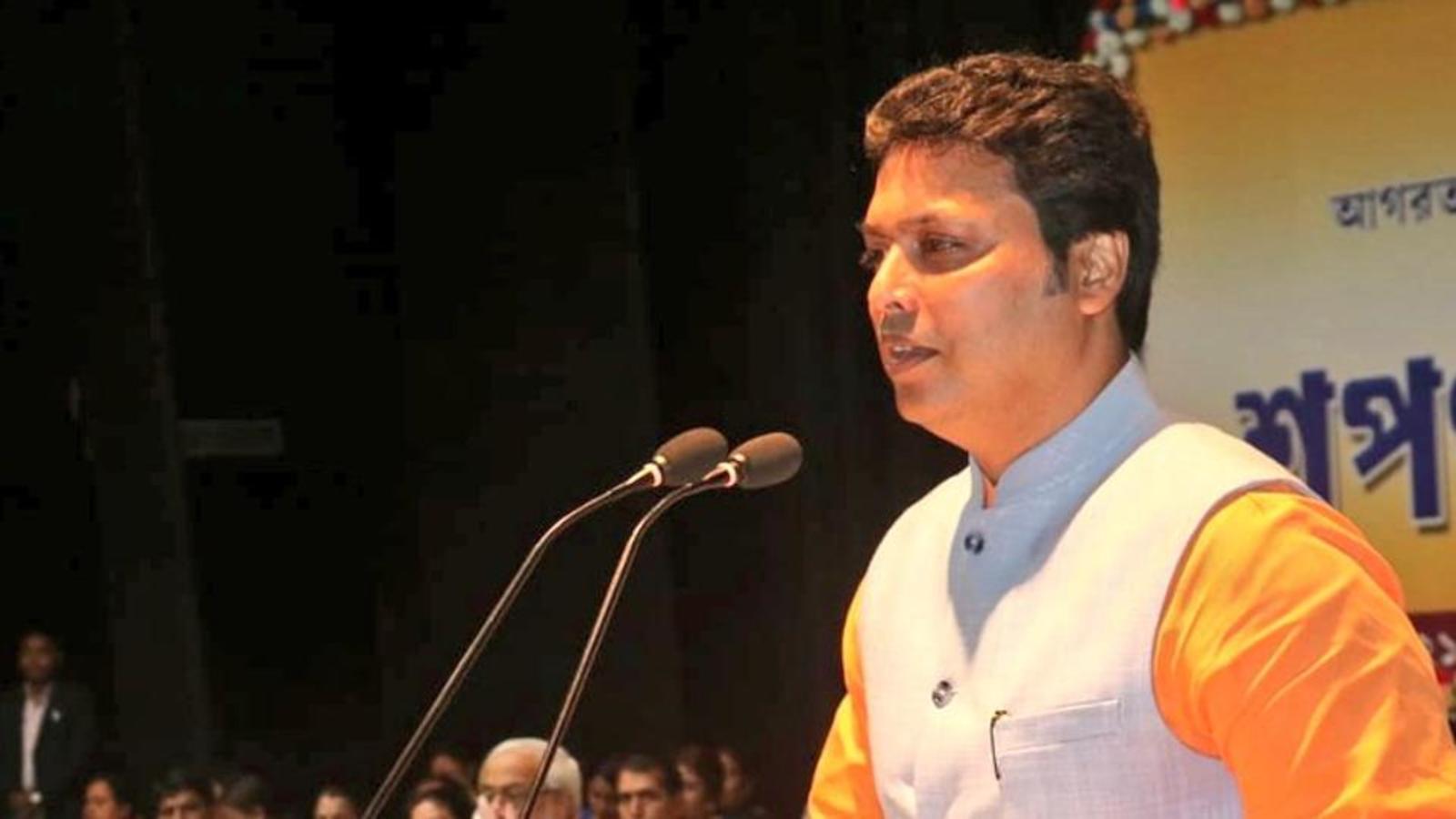 Biplab Kumar Deb raises bar for BJP in Tripura, says aim for 70% votes ...