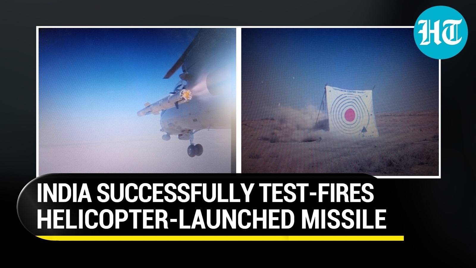 Watch: DRDO’s helicopter-launched SANT missile precisely strikes target ...