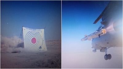 India successfully flight tests helicopter-launched SANT missile. Watch ...