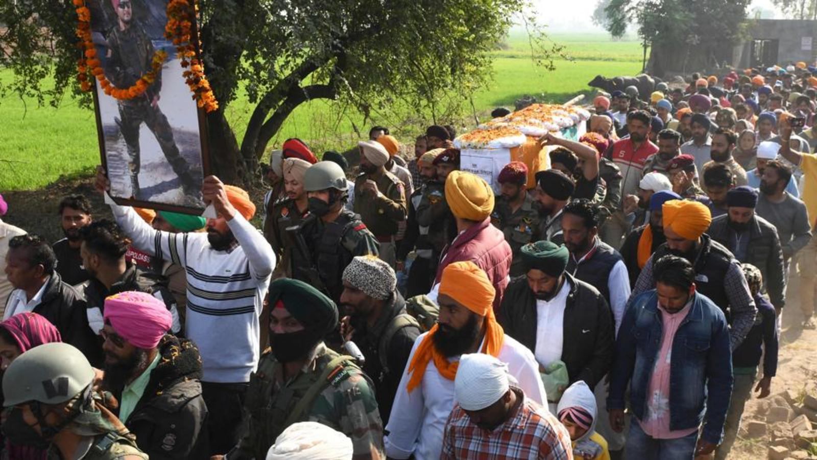 CDS chopper crash: Naik Gursewak Singh cremated in Tarn Taran ...