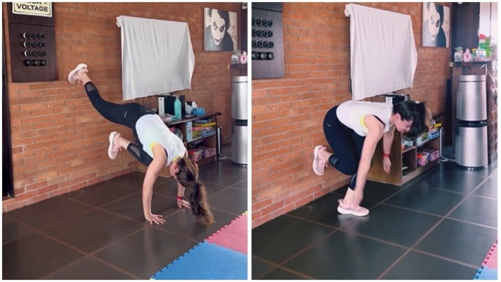 Soha Ali Khan is serving us fresh fitness goals with one leg burpees ...