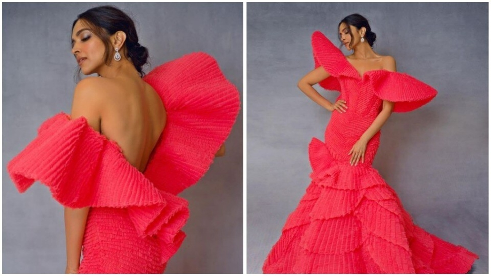 83 Promotions: Deepika Padukone turns Instagram pink in a dramatic gown ...