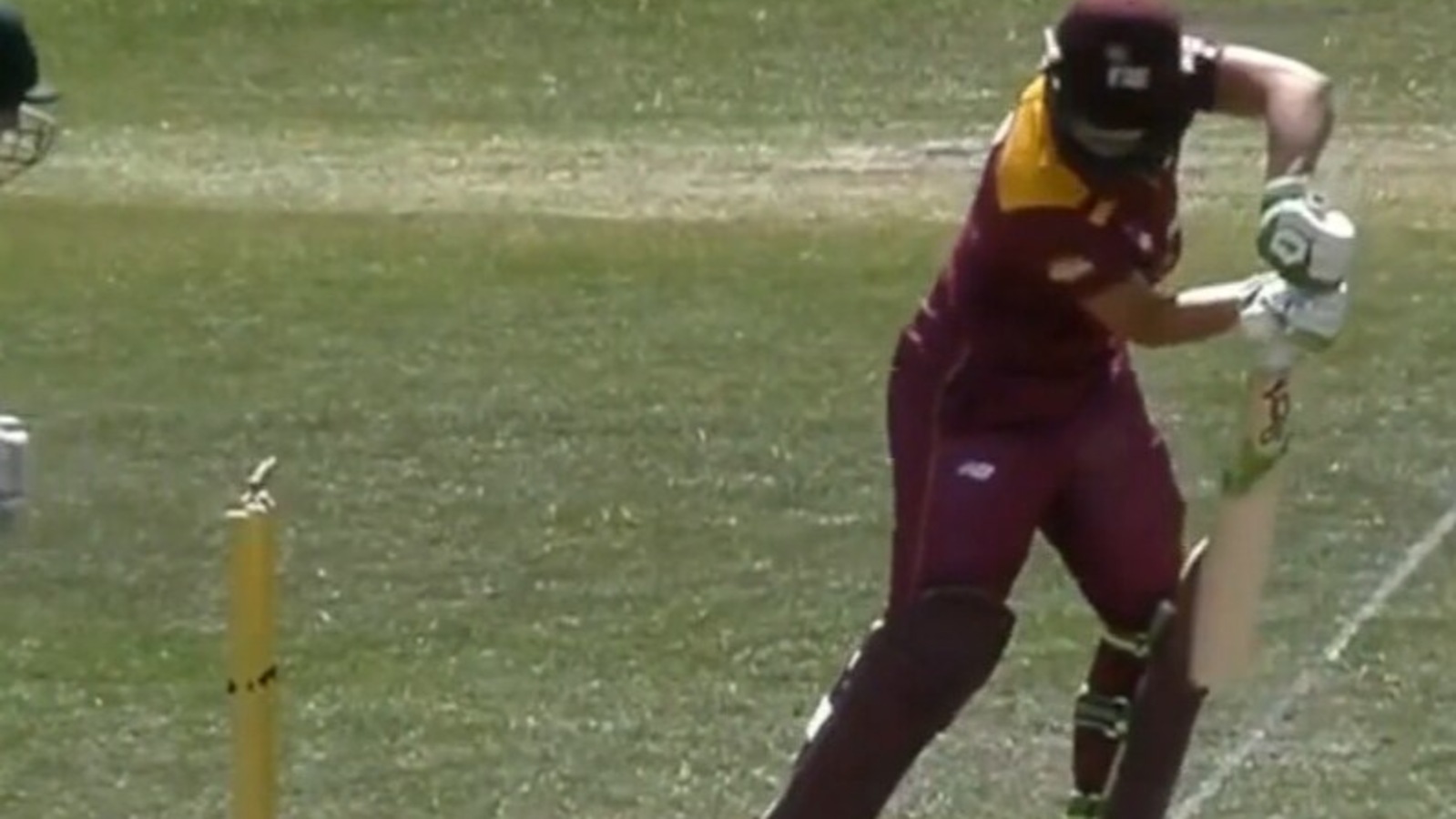 VIDEO: Batter clean bowled but given not-out after fielding team did ...