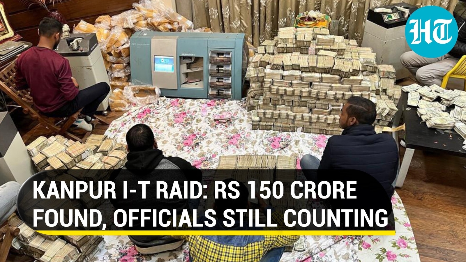 Watch: ₹150 crore cash recovered so far in tax raid from UP businessman ...