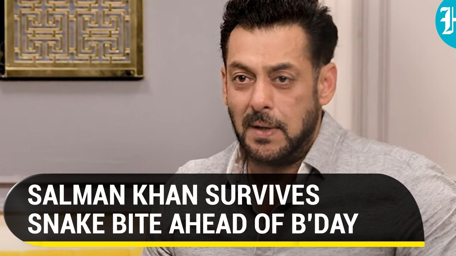 Watch: Salman Khan bitten by non-venomous snake, discharged after ...