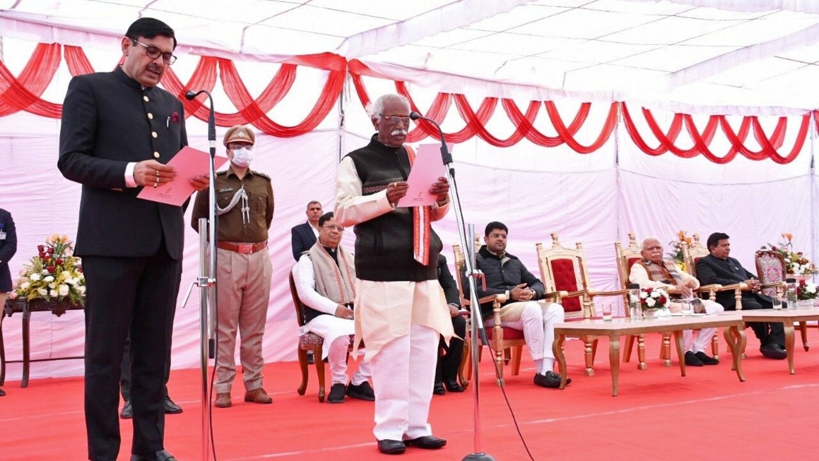 Haryana Cabinet expansion: BJP's Kamal Gupta, JJP's Devender Babli take ...