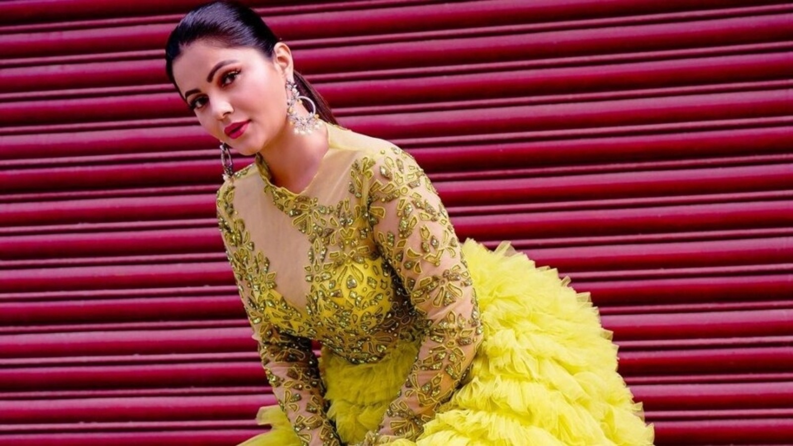Rubina Dilaik in yellow ruffled gown poses for new pics, fans call her ...