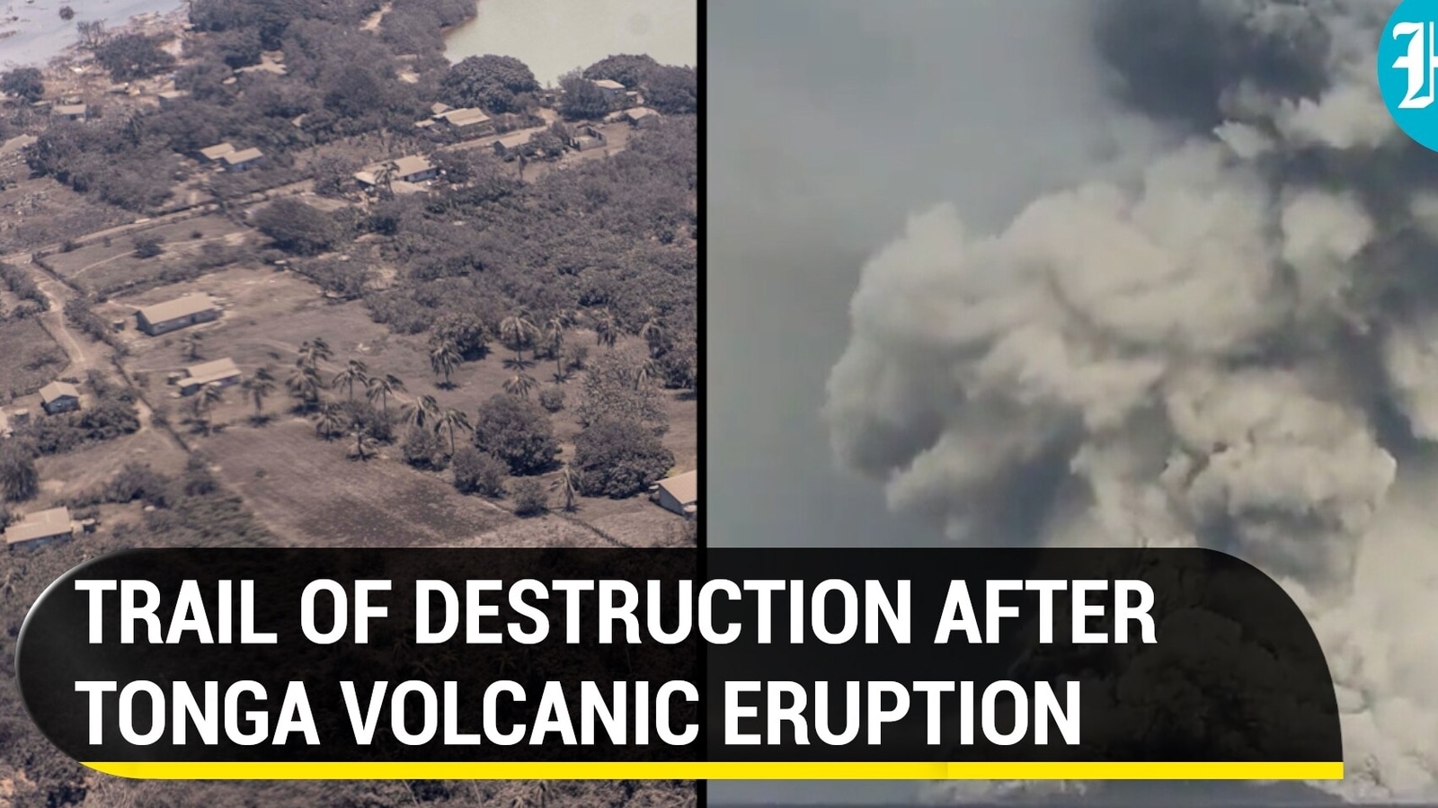 Tonga Island devastated after powerful Volcanic eruption caused Tsunami ...