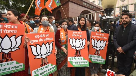 In run-up to UP polls, BJP makes fresh campaign pitch with women ...