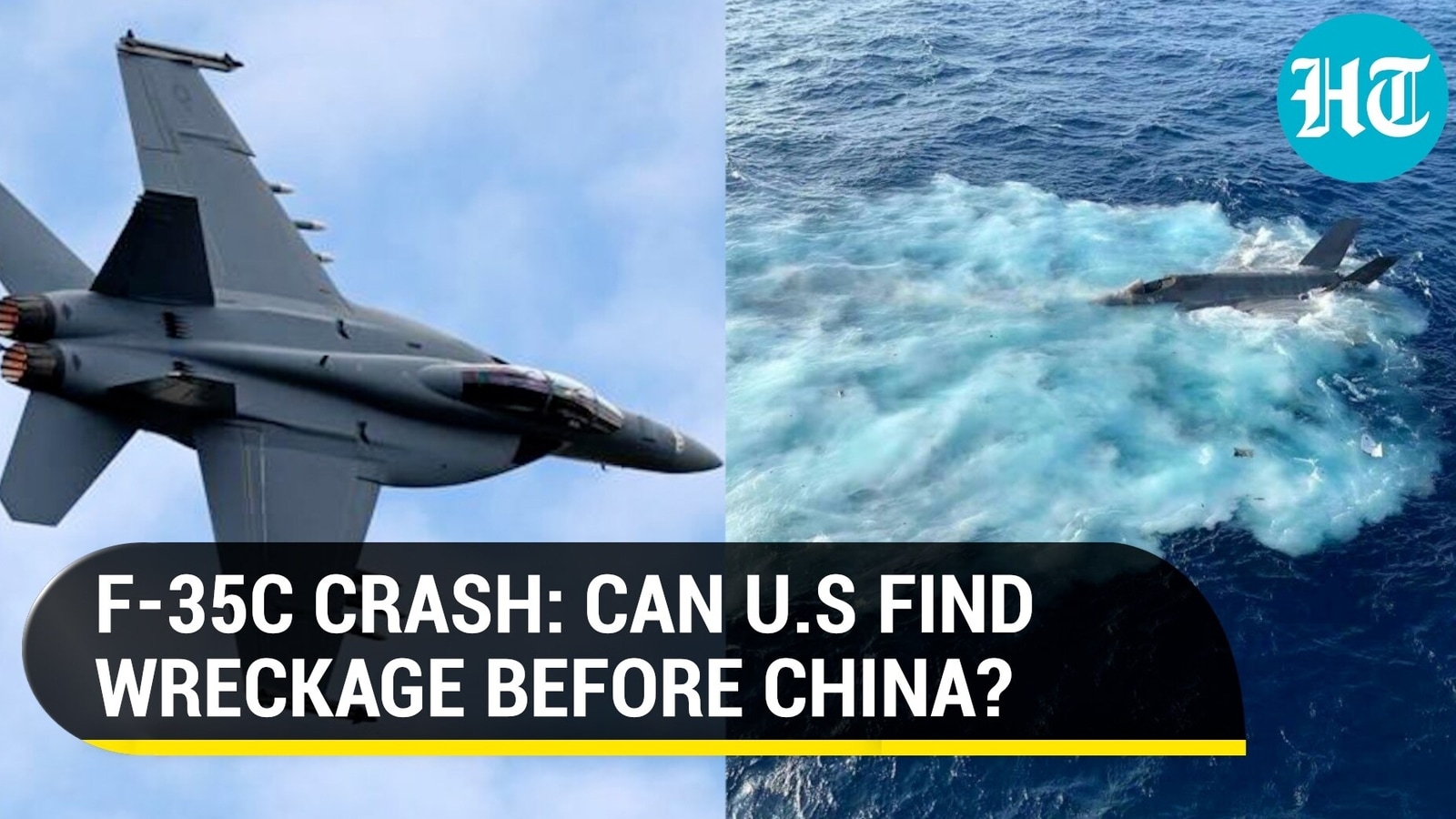F-35 crash: U.S Navy races to recover wreckage; Fear that China will ...