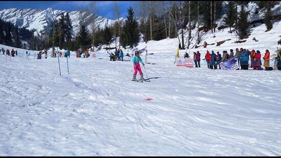 Two-day skiing competition concludes in Solang of Manali | Hindustan Times