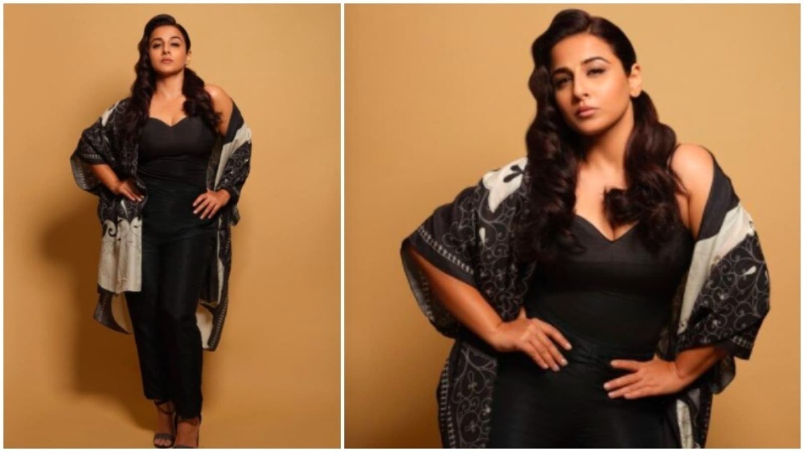 Vidya Balan's personality shines through this bold black look ...