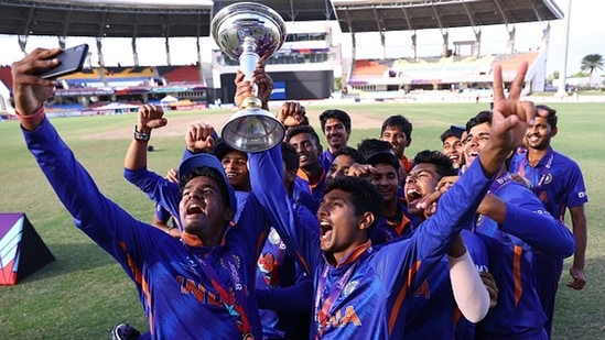India seal fifth Under-19 World Cup win after clinching tense final ...