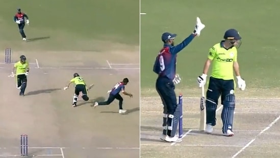 Nepal wicketkeeper refuses to run out batter after his collision with ...