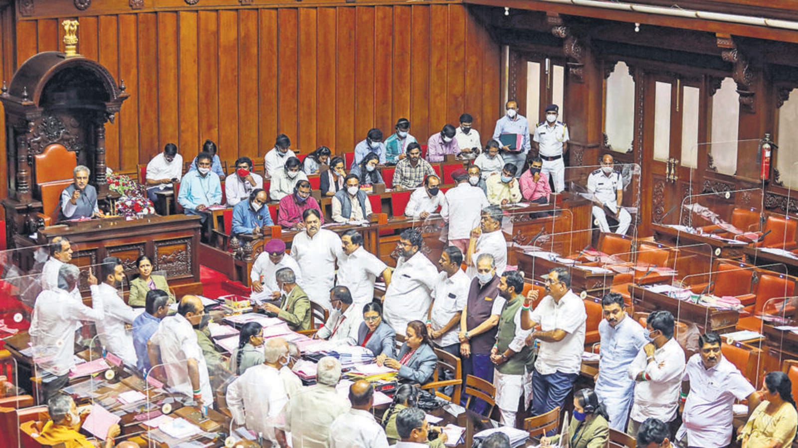 As Congress Protests Karnataka Assembly Speaker Calls Rss A