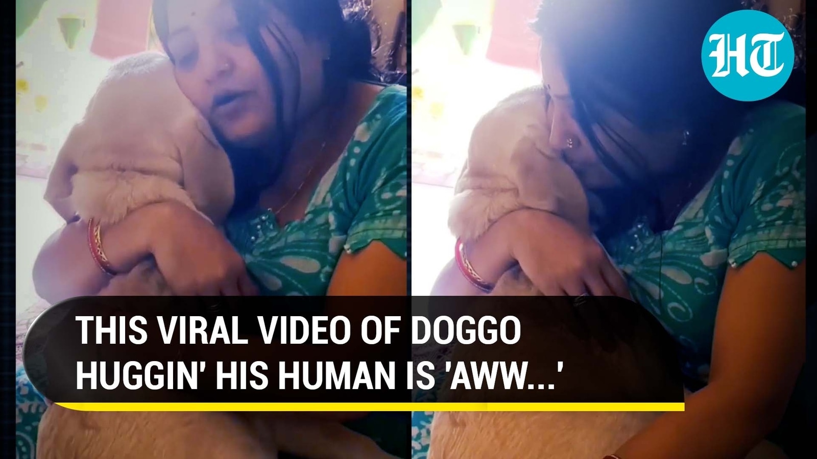 Woman hugs scared doggo in viral video; Netizens say ‘Maa to Maa Hoti ...
