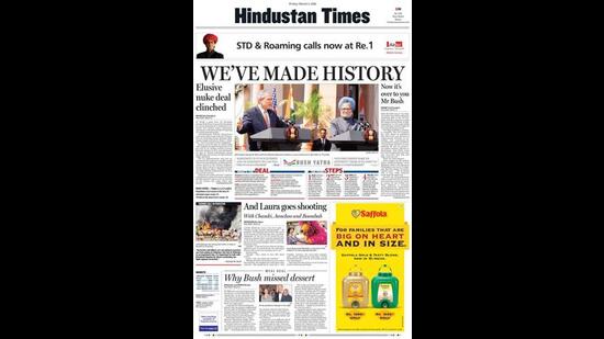 HT This Day: March 03, 2006 -- We’ve made history | India News