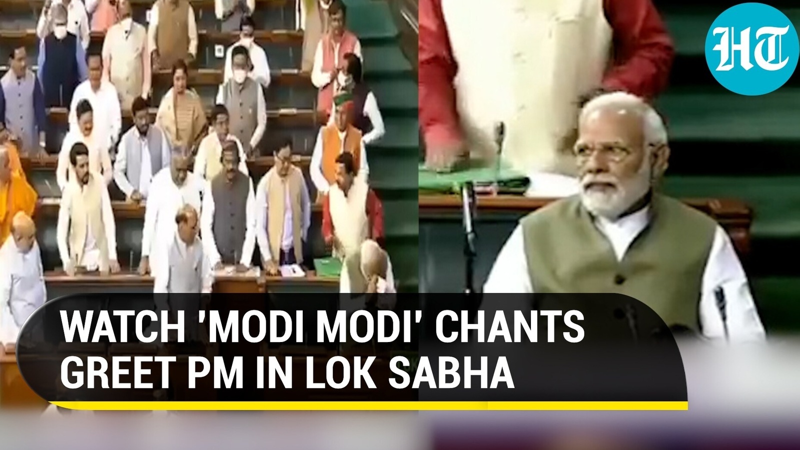 Watch: BJP Ministers, MPs greet PM with 'Modi Modi' slogans in Lok ...