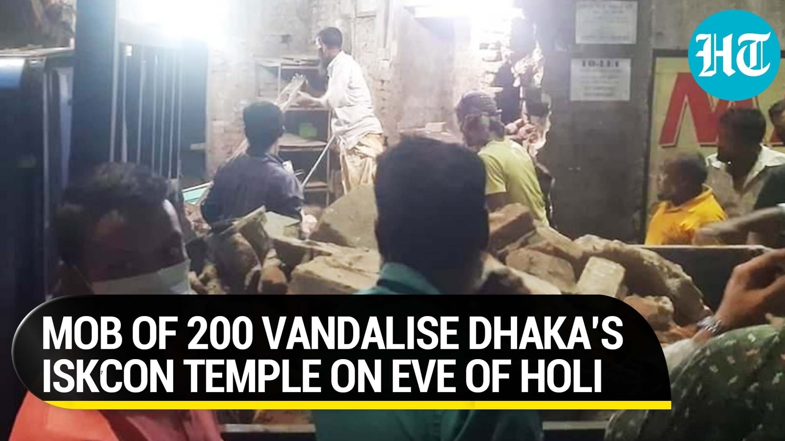 Iskcon temple in Dhaka desecrated by mob, 3 devotees injured ...