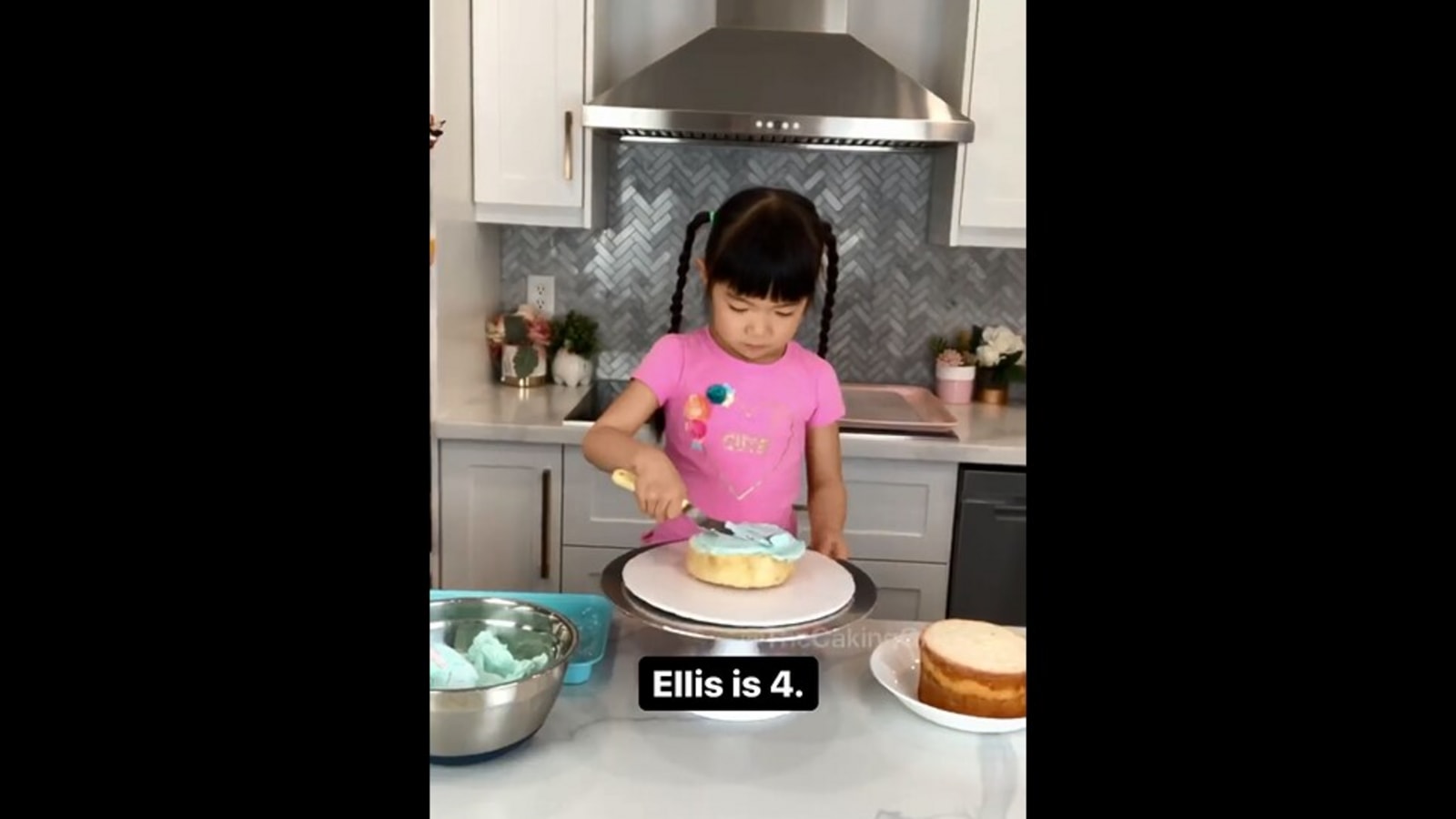 Four-year-old girl bakes vacuum cleaner inspired cake for dad’s ...