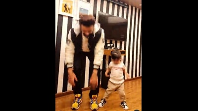 Jay Bhanushali and daughter Tara hop on viral dance trend. Watch cute ...
