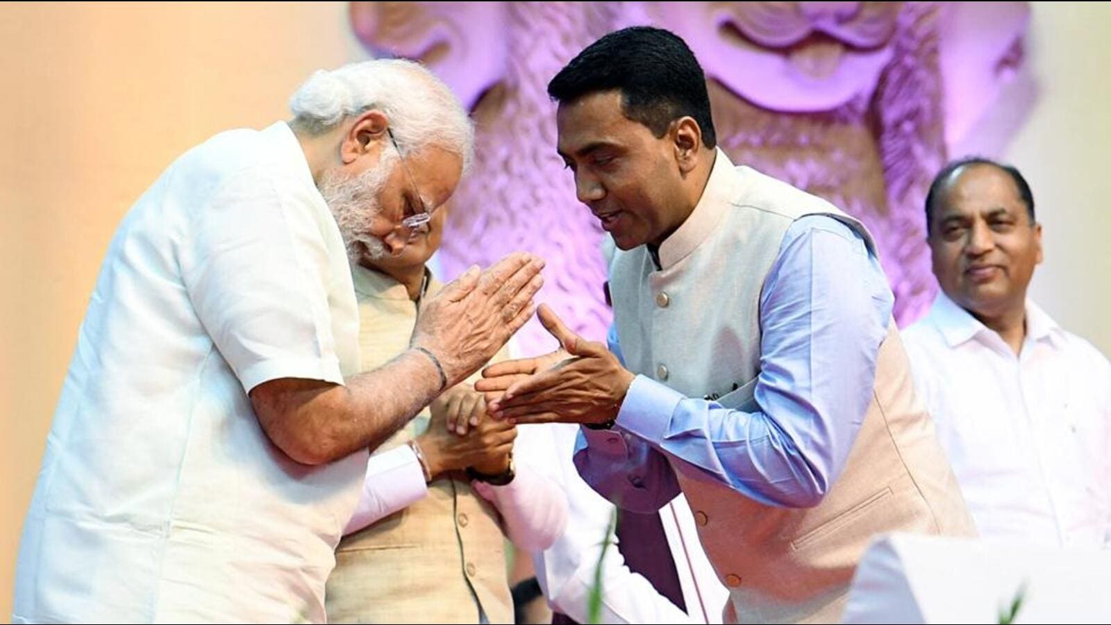 Pramod Sawant sworn in as Goa CM; 8 ministers, all from BJP, make up ...