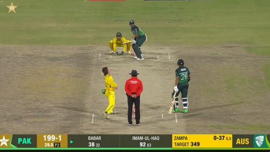 Watch: Pakistan captain Babar Azam's big hit clears boundary and lands ...