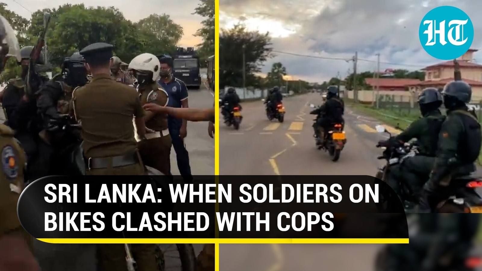 SL Army vs Cops: How soldiers on bikes clashed with police amid ...