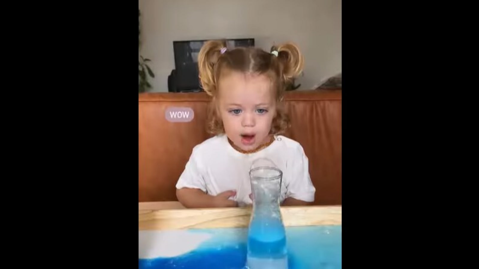 Little girl's reaction to simple science experiments at home is too ...