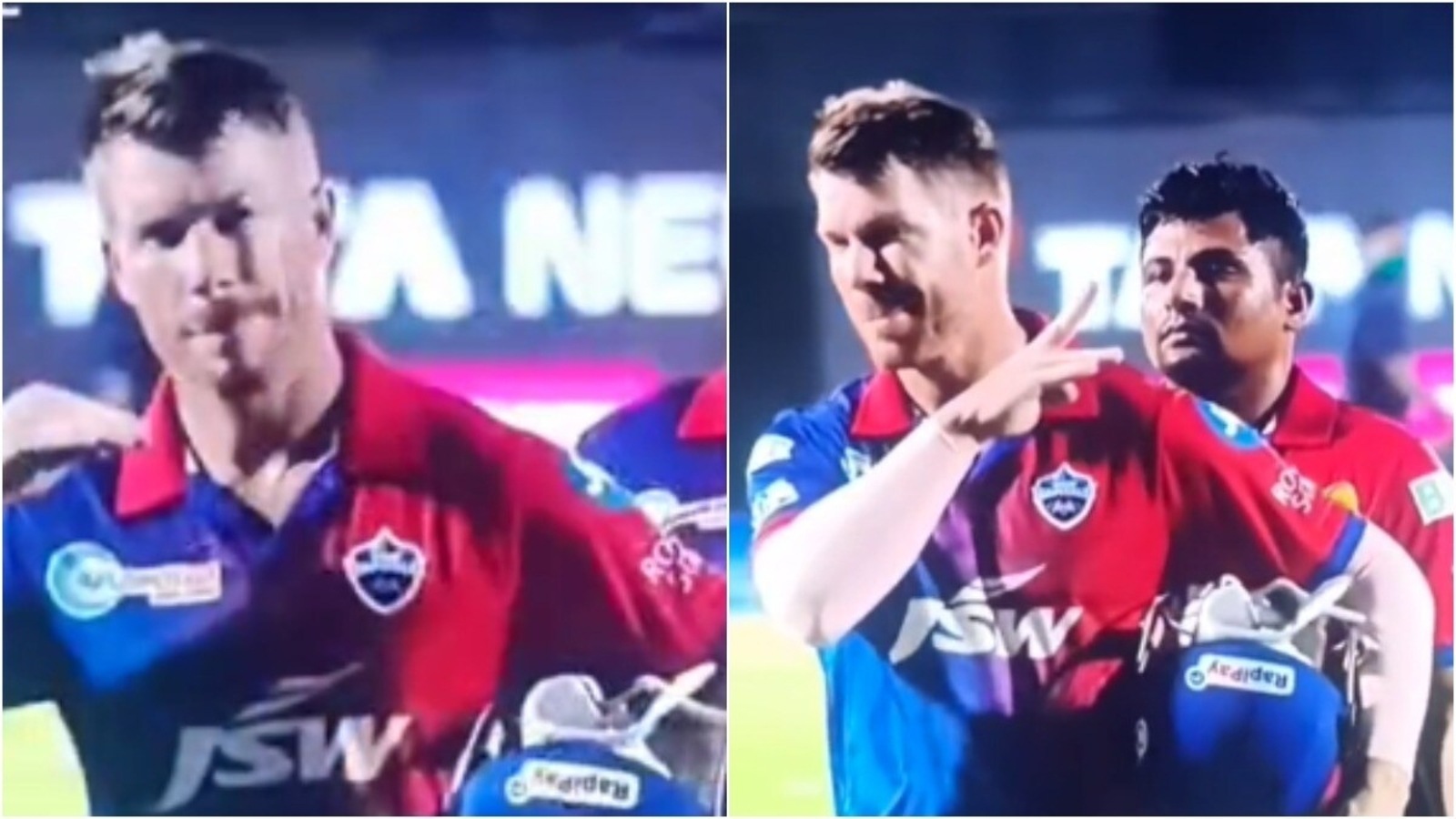 Watch: David Warner recreates famous 'Pushpa' pose after steering DC to ...