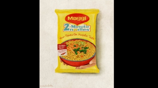 After filter coffee, a painting of Maggi by the same artist confuses ...