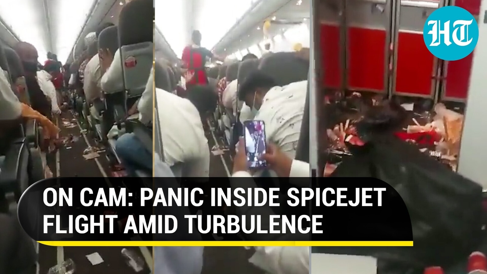 Video: SpiceJet flight faces severe turbulence during descent, several ...