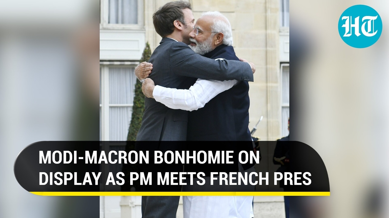 Hugs and handshakes as Macron hosts PM Modi; Focus on India-France ties ...